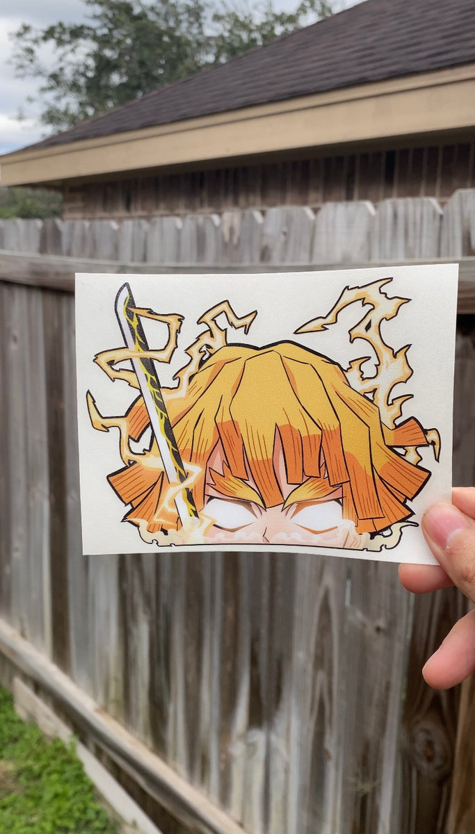 Zenitsu Peeker Sticker – zeroblame